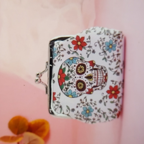 Bags | Nip Mini Skull Coin Purse With Kiss Lock | Poshmark